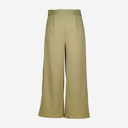 QS by S.Oliver Khakigr&uuml;ne Culotte Hose mit hohem Bund