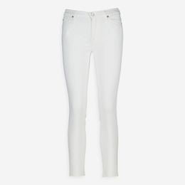 7 For All Mankind Wei&szlig;e Cropped Skinny Fit Jeans