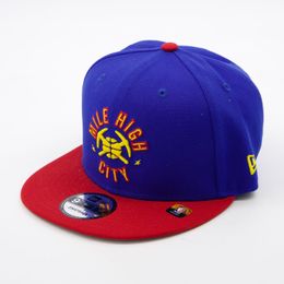 New Era Blaue und rote Baseballkappe mit Denver Nuggets-Teamlogo