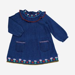 Stella McCartney Kids Dunkelblaues Kleid aus Jeans