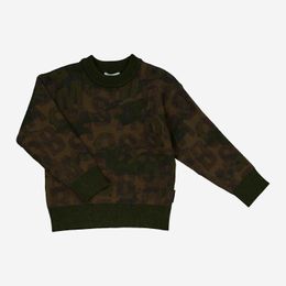 Marc Jacobs Dunkelgr&uuml;ner Pullover mit Camouflage-Muster