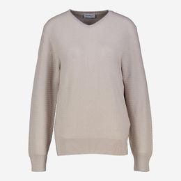 Salvatore Ferragamo Cremefarbener Pullover aus Schurwolle