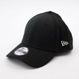 New Era Schwarze Baseballkappe mit Logostickerei