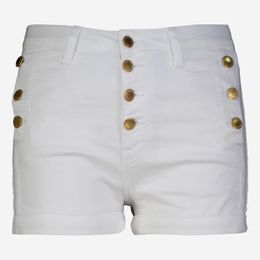 Melissa Odabash Wei&szlig;e Yanni Jeans-Shorts