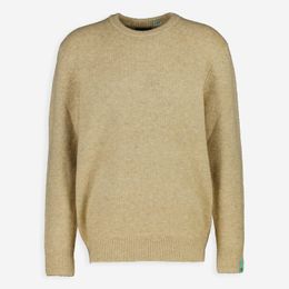 Scotch & Soda Beigefarbener Pullover mit Rundhalsausschnitt