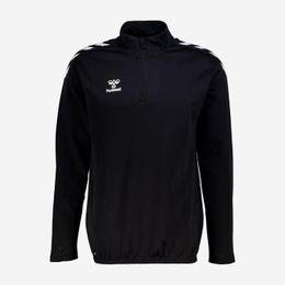 Hummel Schwarzes Regular Fit Sport-Sweatshirt mit Stehkragen