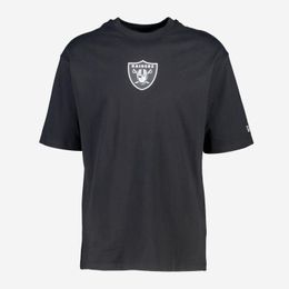 New Era Schwarzes T-Shirt mit Raiders-Motiv