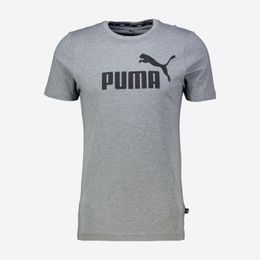 Puma Graues T-Shirt mit schwarzem Logo-Detail