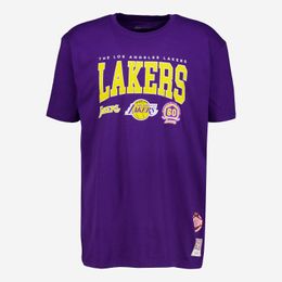 Mitchell & Ness Dunkelviolettes Lakers-T-Shirt