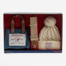 True Religion 2-teiliges mehrfarbiges Set aus Tote Tasche & M&uuml;tze
