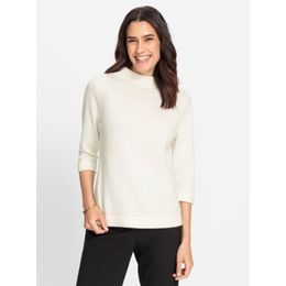 WITT Damen 3/4 Arm-Pullover mit Kelchkragen, ecru, Gr&ouml;&szlig;e 36