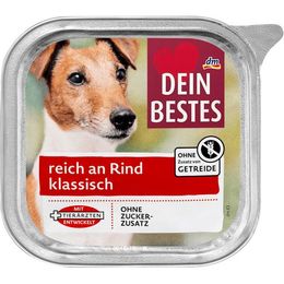 Nassfutter Hund reich an Rind Dein Bestes
