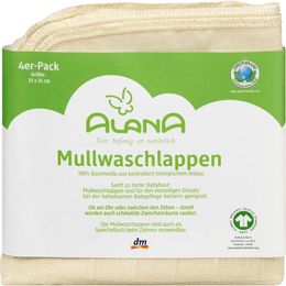 Mullwaschlappen, natur, ca. 25 x 25 cm ALANA