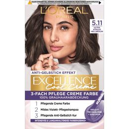 L'OR&Eacute;AL PARiS EXCELLENCE Creme Haarfarbe Cool Creme 5.11 Ultra K&uuml;hles Hellbraun
