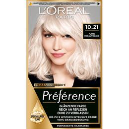 L'OR&Eacute;AL PARiS PR&Eacute;F&Eacute;RENCE Haarfarbe 10.21 Platin Perlmuttblond