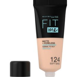 Maybelline NEW YORK Foundation Fit Me Matte & Poreless 124 Soft Sand