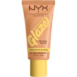 Nyx Cosmetics NYX Professional Makeup Foundation Buttermelt Glaze mit LSF 30, 02 Vanilla Bean Butta