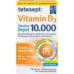 tetesept Vitamin D3 10.000 I.E. Wochendepot Tabletten 12 St
