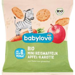 Babysnack Reiswaffeln Apfel & Karotte, ab dem 8. Monat babylove