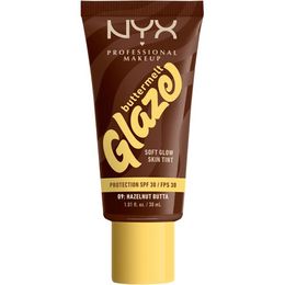 Nyx Cosmetics NYX PROFESSIONAL MAKEUP Foundation Buttermelt Glaze mit LSF 30, 09 Hazelnut Butta