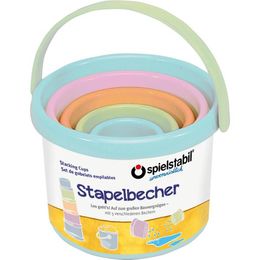 Stapelbecher-Set pastell 5tlg Spielstabil