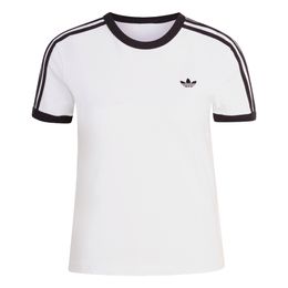 adidas originals T-Shirt '3 STRIPES SLIM' Damen Gr&ouml;&szlig;e XXXL/4XL schwarz / wei&szlig;