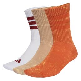 adidas Sportswear Sportsocken 'Stonewash Crew 3 Pairs' Herren Gr&ouml;&szlig;e 31/33 sand / hummer / burgunder / wei&szlig;