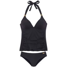 Lascana Tankini Damen Gr&ouml;&szlig;e XXL gold / schwarz