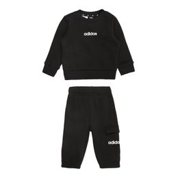adidas Sportswear Trainingsanzug 'ESSENTIALS' Jungen Gr&ouml;&szlig;e 98 schwarz / wei&szlig;