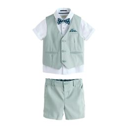 Baker By Ted Baker Set Jungen Gr&ouml;&szlig;e 98 navy / hellblau / mint / wei&szlig;