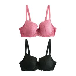 next BH Damen Gr&ouml;&szlig;e 80 pink / schwarz