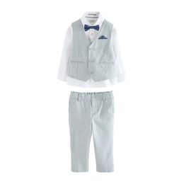 Baker By Ted Baker Set Jungen Gr&ouml;&szlig;e 128 saphir / grau / wei&szlig;
