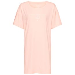 Vivance Schlafshirt Damen Gr&ouml;&szlig;e XXL puder / wei&szlig;