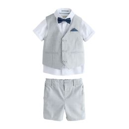 Baker By Ted Baker Set Jungen Gr&ouml;&szlig;e 92 grau / wei&szlig;