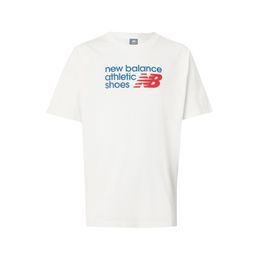 New Balance T-Shirt Herren Gr&ouml;&szlig;e XL creme / dunkelblau / rot