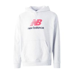 New Balance Sweatshirt Herren Gr&ouml;&szlig;e XL graumeliert / hellrot / schwarz