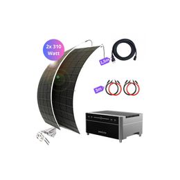MYVOLTAICS MyUltraleicht Balkonkraftwerk 620W mit Speicher Marstek Venus A 2,12 kWh Komplettset 800W ultraleicht