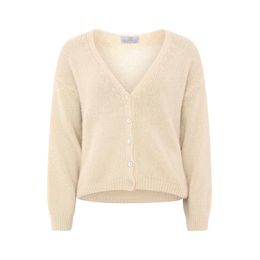 Zwillingsherz Knit Cardigan female Beige size One Size
