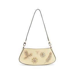 Guess Shoulder Bag 'Elsie Jewel-Appliqu&eacute;' female Beige size One Size