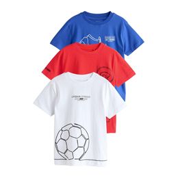 next T-Shirt Jungen Gr&ouml;&szlig;e 98 blau / rot / schwarz / wei&szlig;