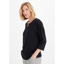 bonprix Shirt-Tunika, schwarz