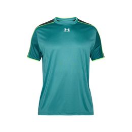 Under Armour Sportshirt 'Challenger Train' Herren Gr&ouml;&szlig;e XL t&uuml;rkis / neongelb / schwarz