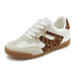 Lascana Sneaker Damen Gr&ouml;&szlig;e 38 beige / braun / schwarz / wei&szlig; Sommerschuhe