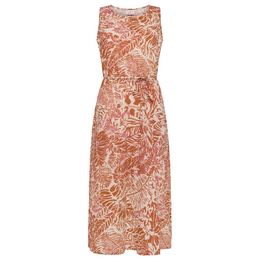 Deha Kleid Damen Gr&ouml;&szlig;e 40 braun / pink / wei&szlig; Winterkleid