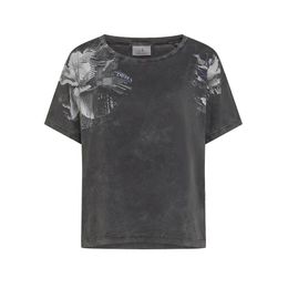Deha T-Shirt Damen Gr&ouml;&szlig;e XL hellgrau / schwarz