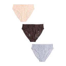 next Slip Damen Gr&ouml;&szlig;e XXL sand / taubenblau / dunkelbraun