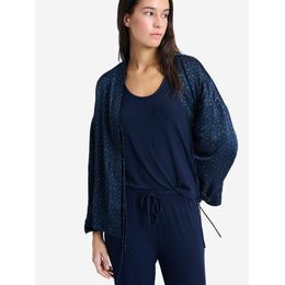 Etam Pyjama 'Myrtah' Damen Gr&ouml;&szlig;e S marine / t&uuml;rkis / schwarz Winterkleid