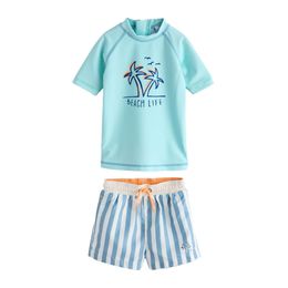 next UV-Schutz Jungen Gr&ouml;&szlig;e 110 blau / aqua / orange / wei&szlig;