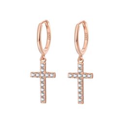 Hey Happiness Ohrringe 'Kreuz' Damen Gr&ouml;&szlig;e One Size rosegold
