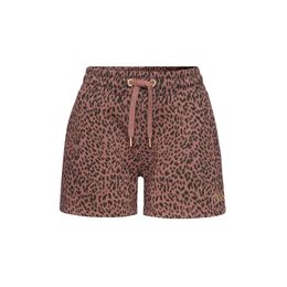 Buffalo Shorts Damen Gr&ouml;&szlig;e 44/46 braun / pastellgelb / schwarz